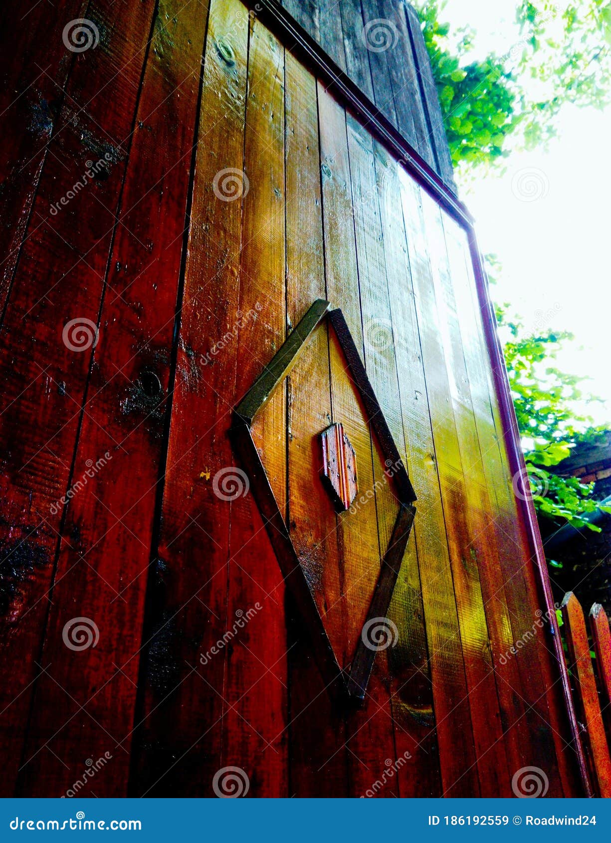 Old Rustic Door on the Shack Stock Image - Image of rays, beam: 186192559