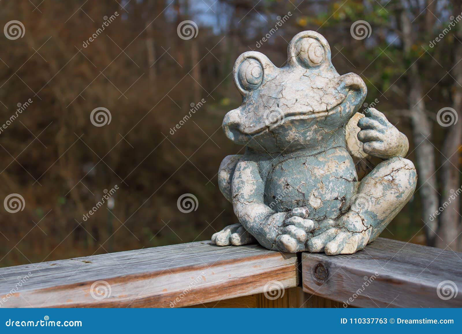 Frog Sculpture stock image. Image of rustic, sculpture - 110337763