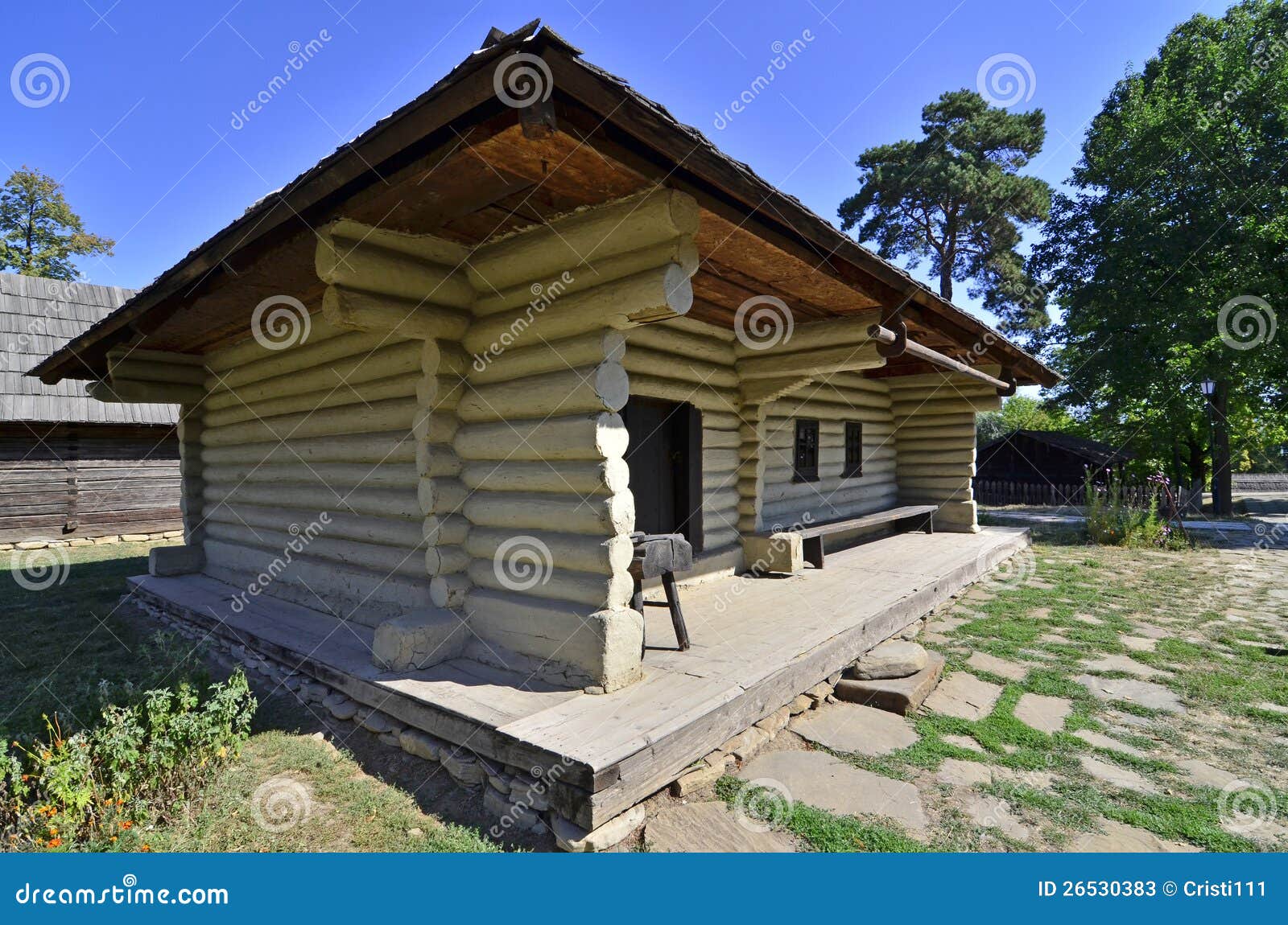 Old rustic house stock image. Image of ancient, garden - 26530383