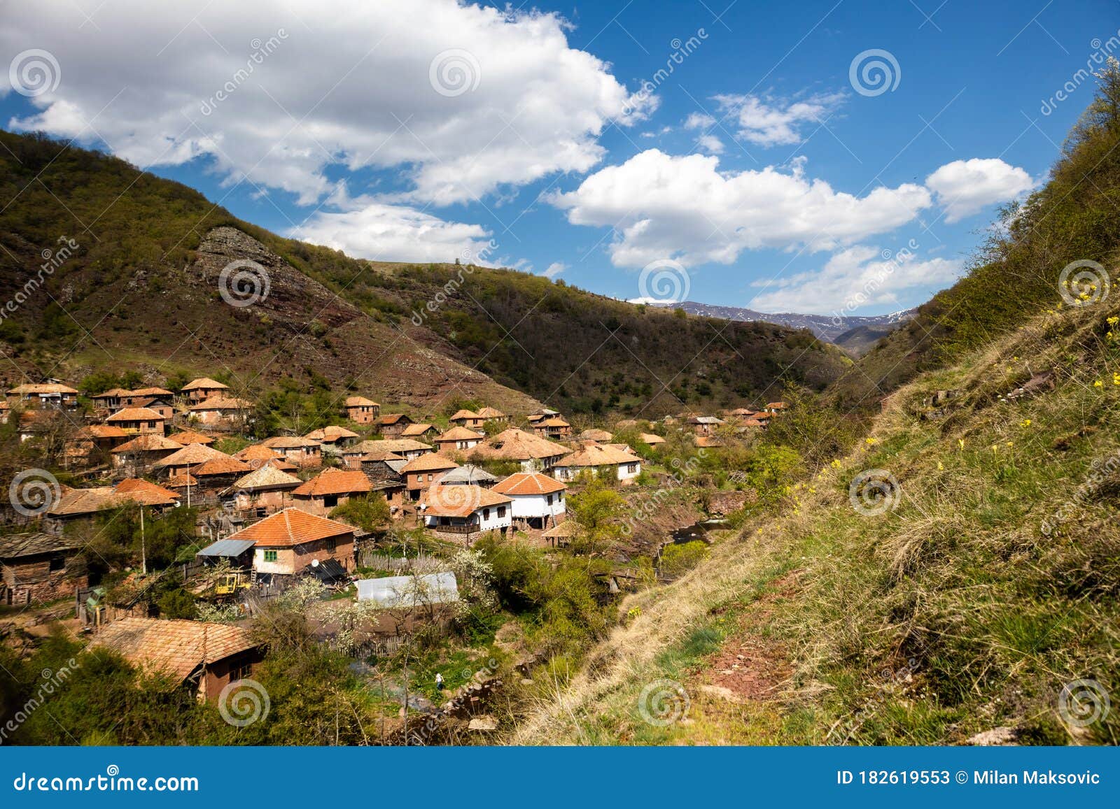 Old Rustic Idyllic Houses in a Village Topli Do Stock Image - Image of ... Old Rustic Idyllic Houses in a Village Topli Do Stock Image - Image of ...
