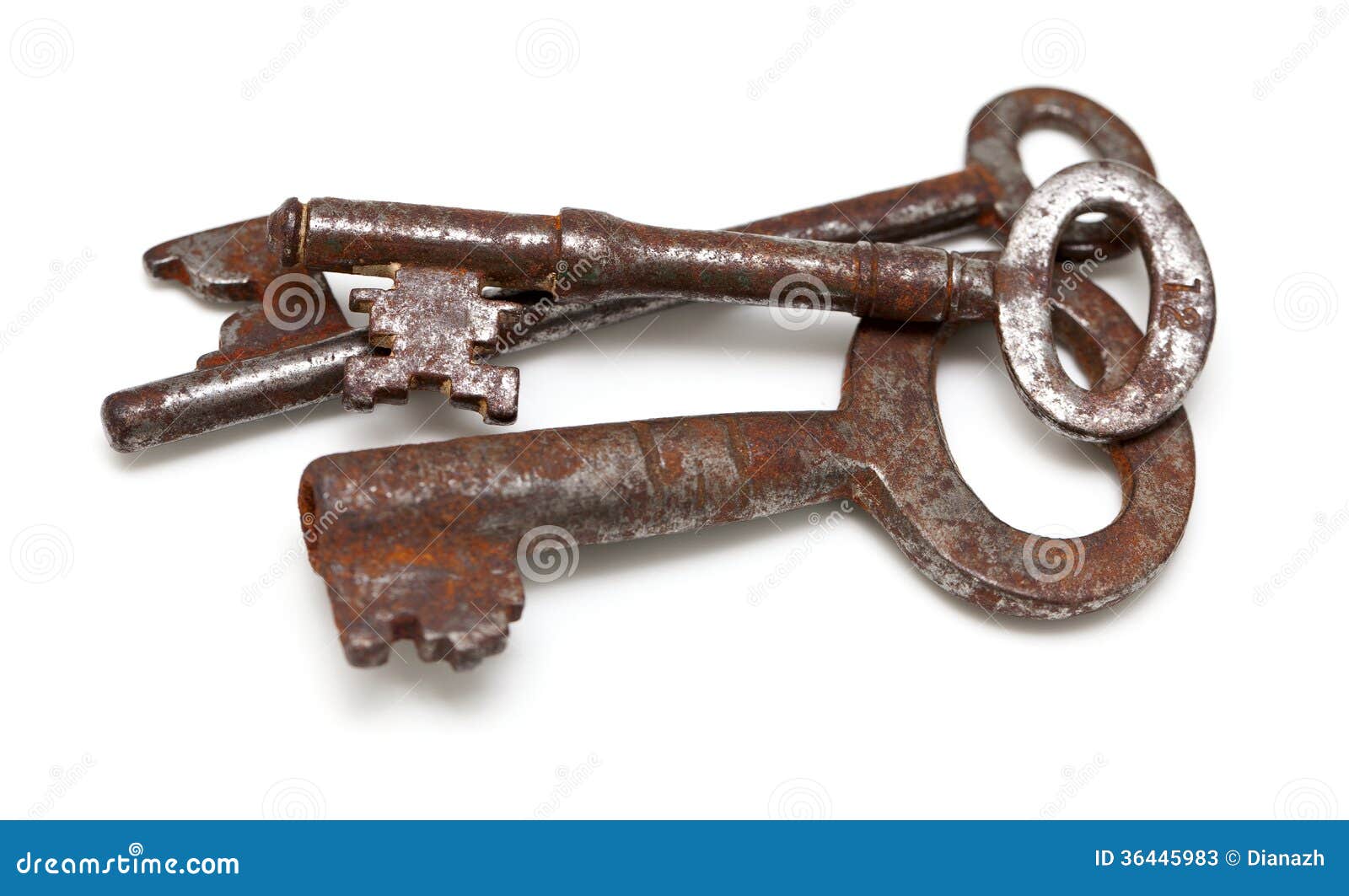 Old rustic keys stock image. Image of metal, entrance - 36445983
