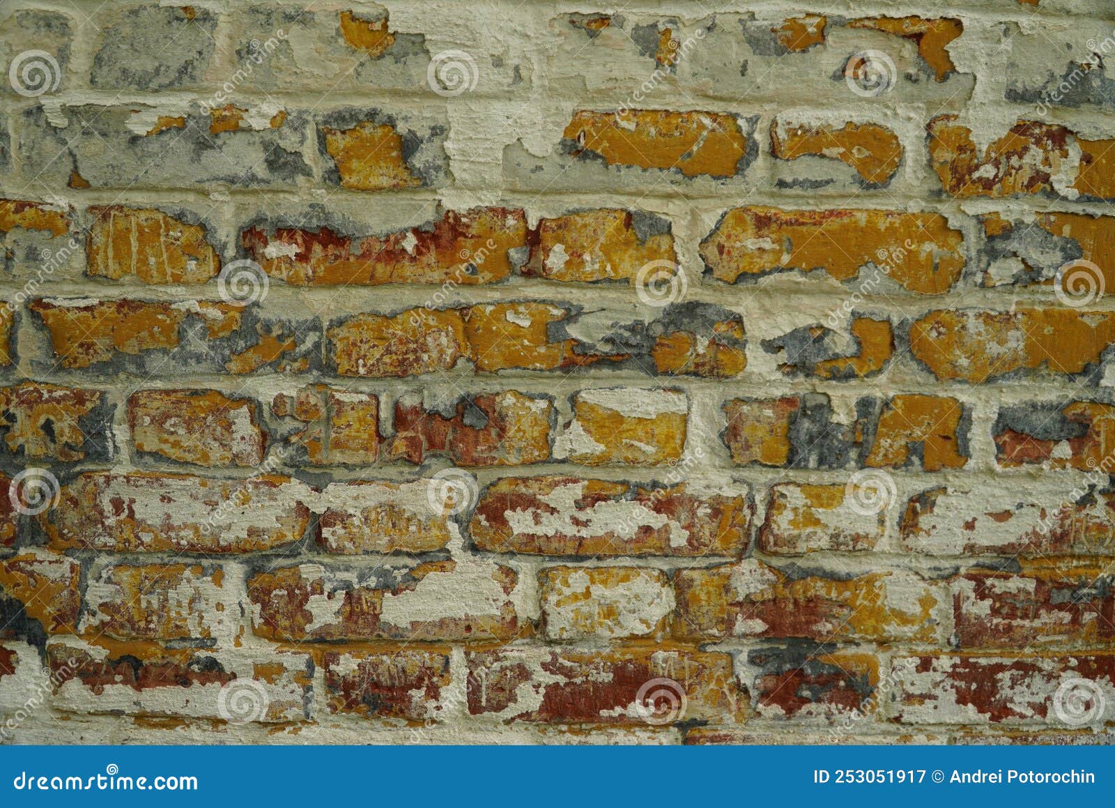 A Rustic And Old Looking Brick Wall With Textured Brickwork Stock Image ...