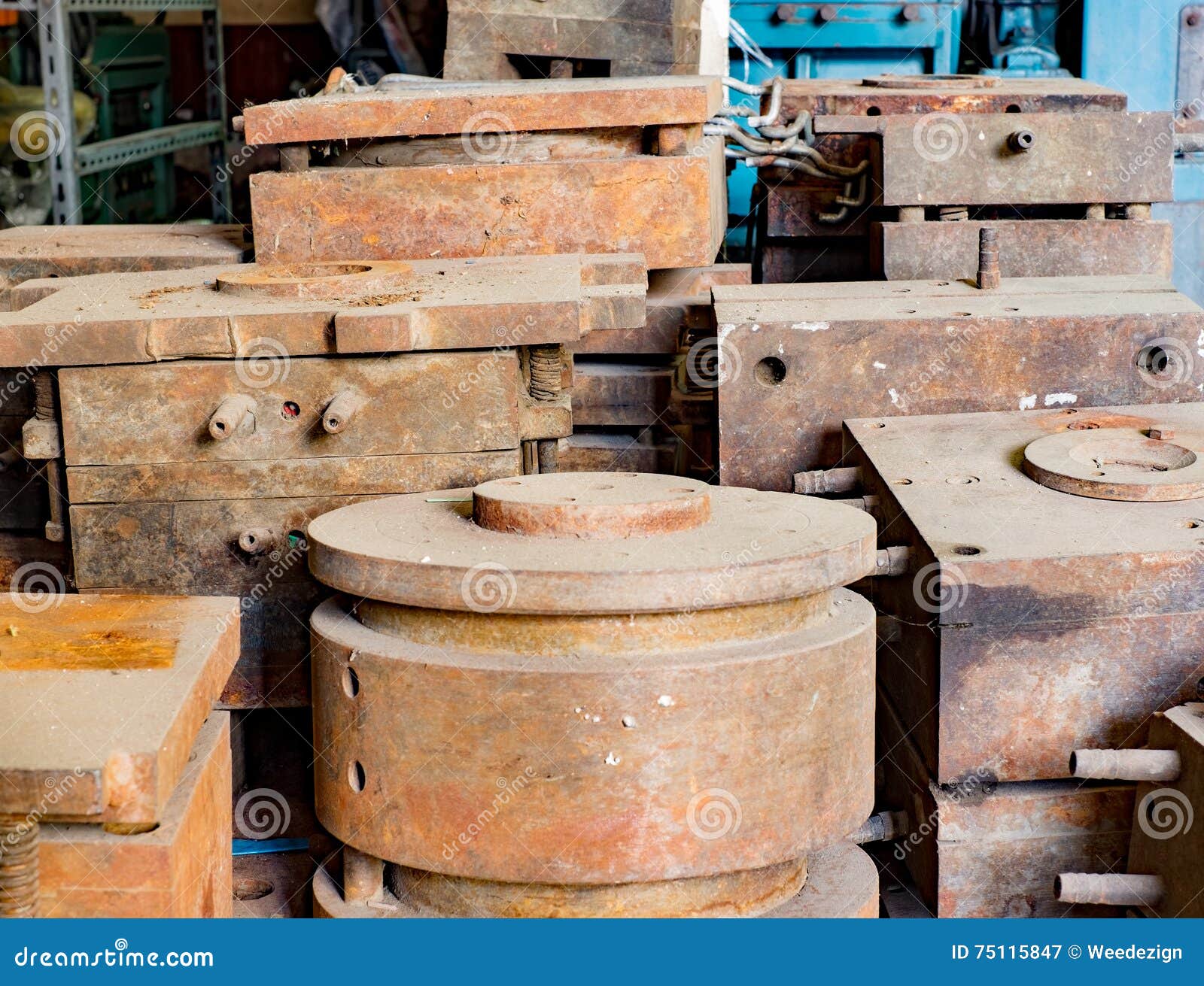 Old Rustic Metal Plastic Injection Molding in Factory Stock Image ...