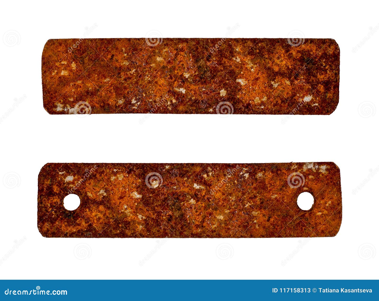 Old Rustic Metal Plate Isolated on White Stock Image - Image of plate ...