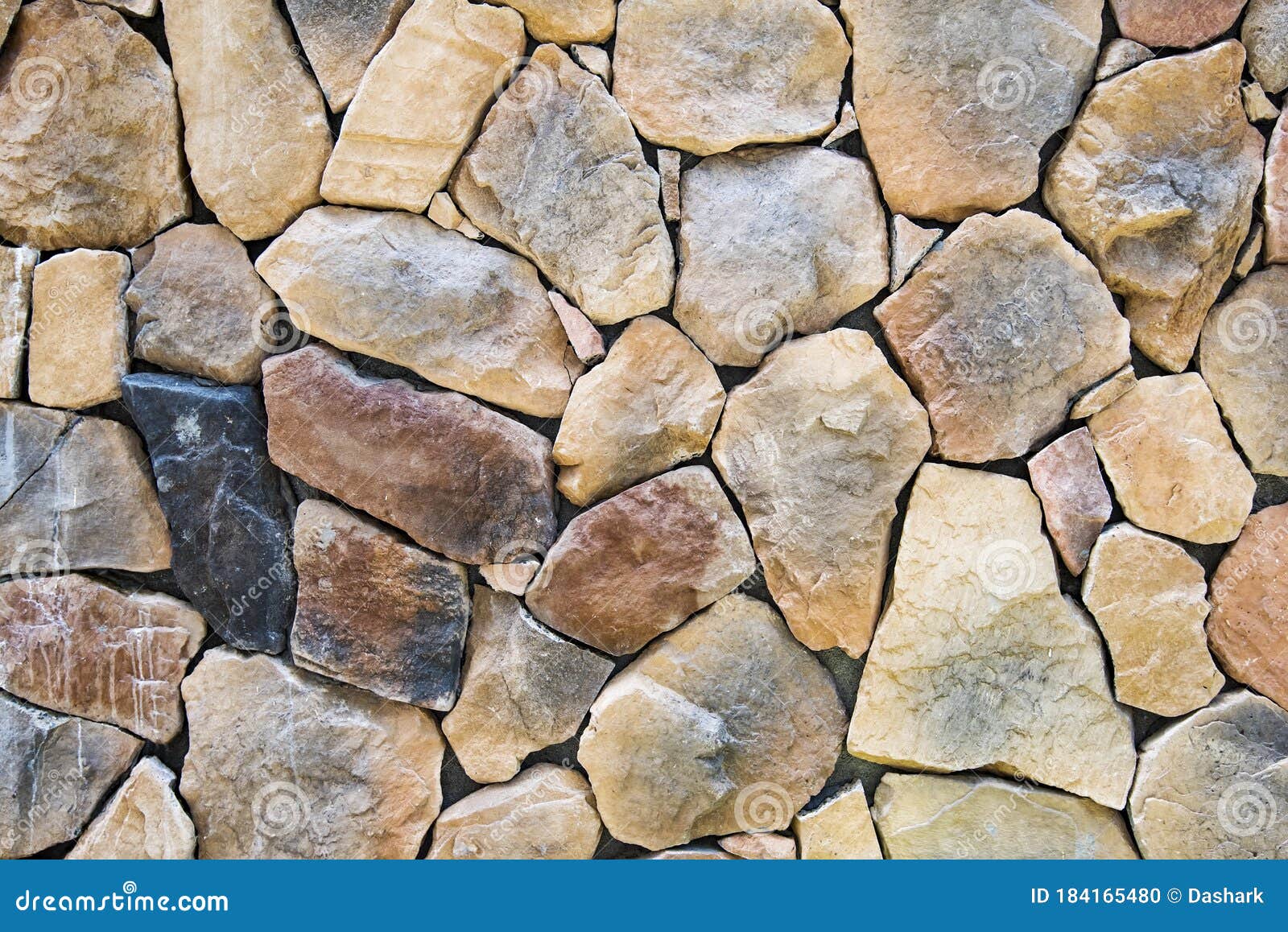 Old rustic rock wall stock photo. Image of laying, brown - 184165480