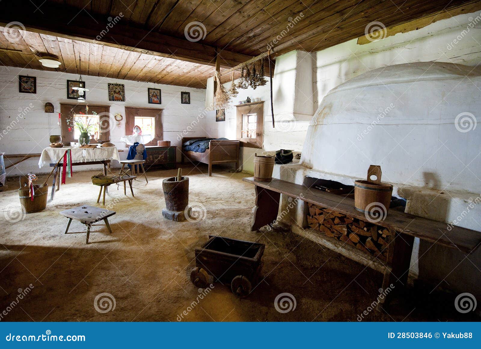 Old rustic room stock photo. Image of house, retro, historic - 28503846