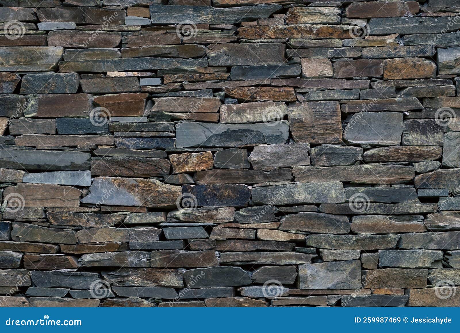 Old Rustic Slate Stonework Wall Stock Image - Image of copy, cabin ...