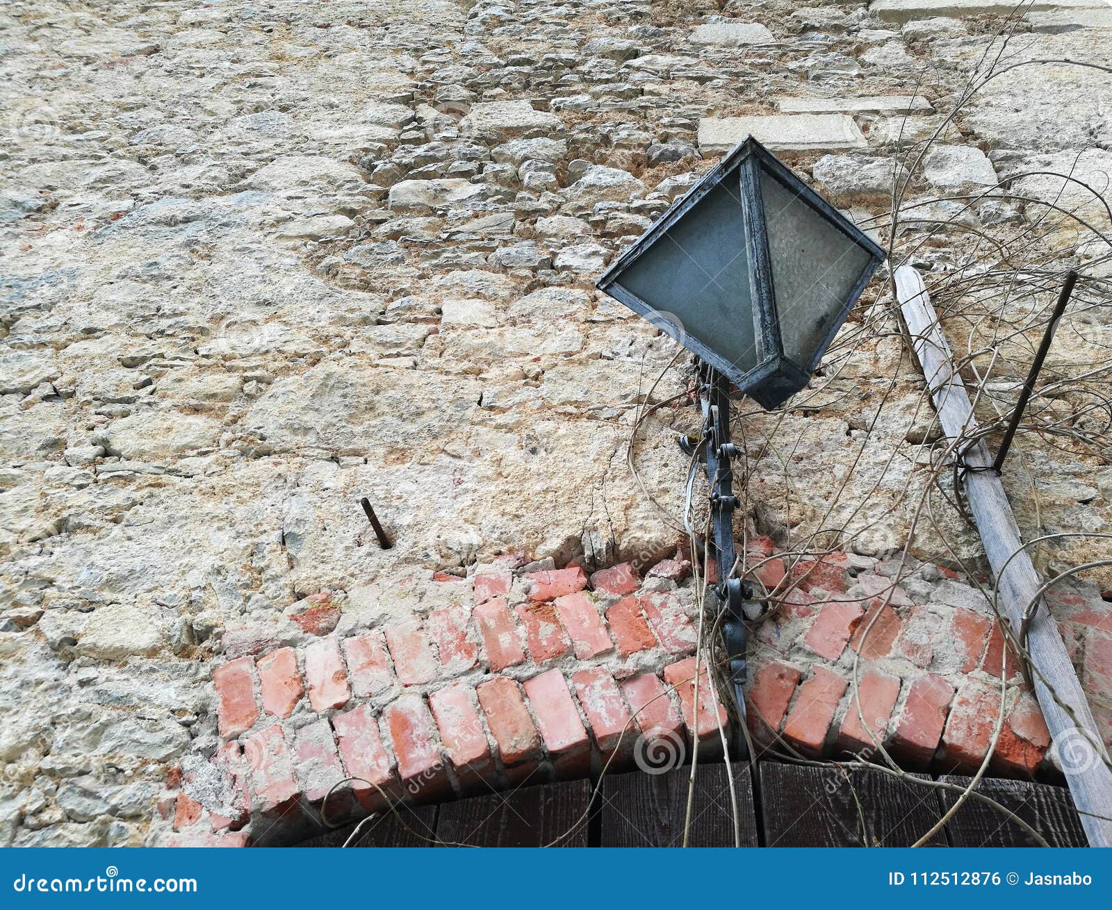 An Old Rustic Street Lantern Stock Photo - Image of lamp, door: 112512876