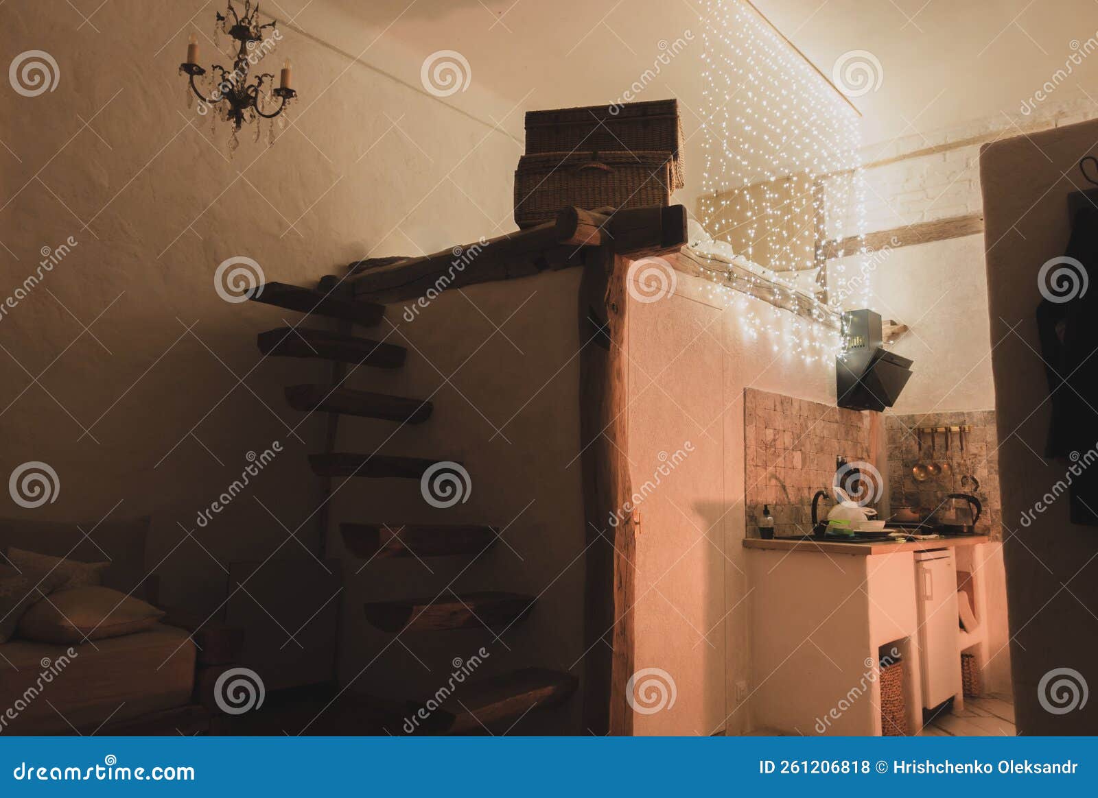 Old Rustic Style in Room Design Stock Photo - Image of furniture ...