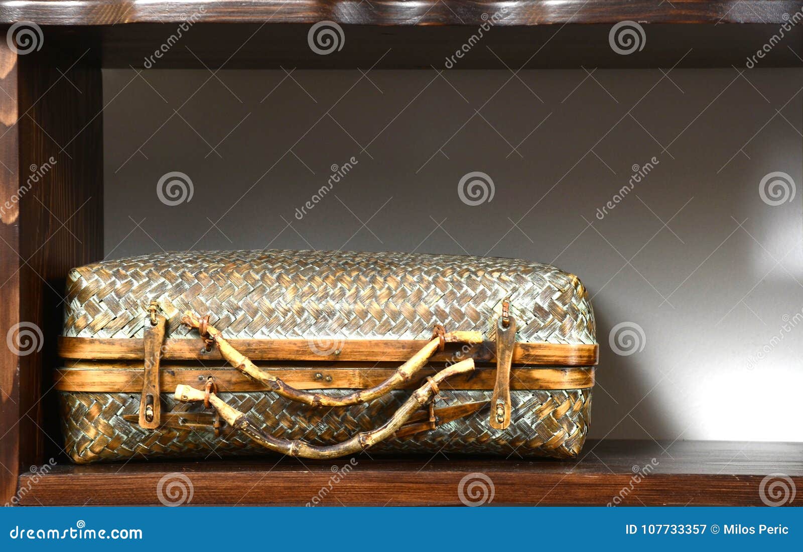 Old rustic suitcase stock image. Image of single, brown - 107733357