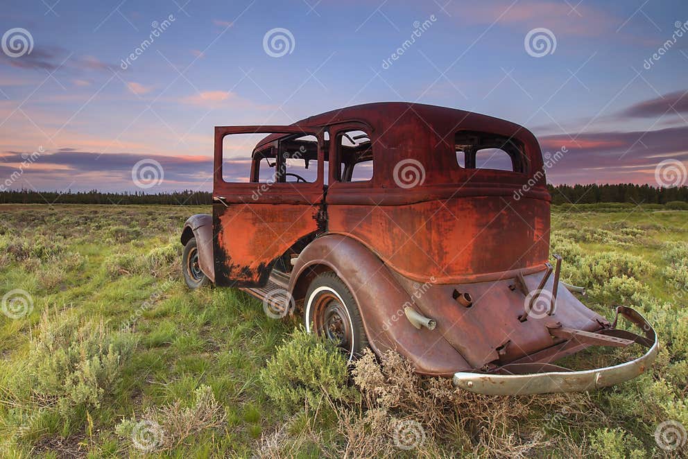 Old Rustic Vehicle stock image. Image of prairie, agriculture - 25509577