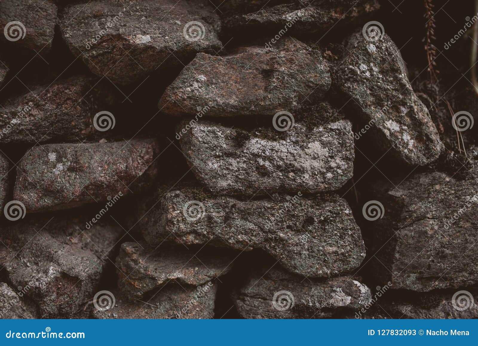 Old Rustic Wall Made of Stone. Close Up View of Abstract Stonewall As ...