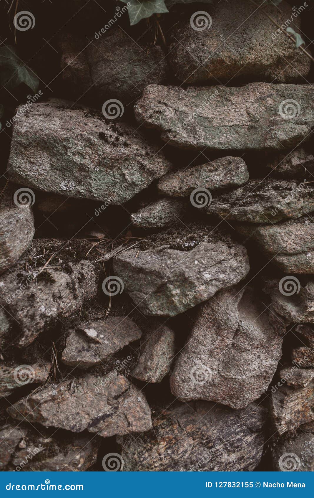 Old Rustic Wall Made of Stone. Close Up View of Abstract Stonewall As ...
