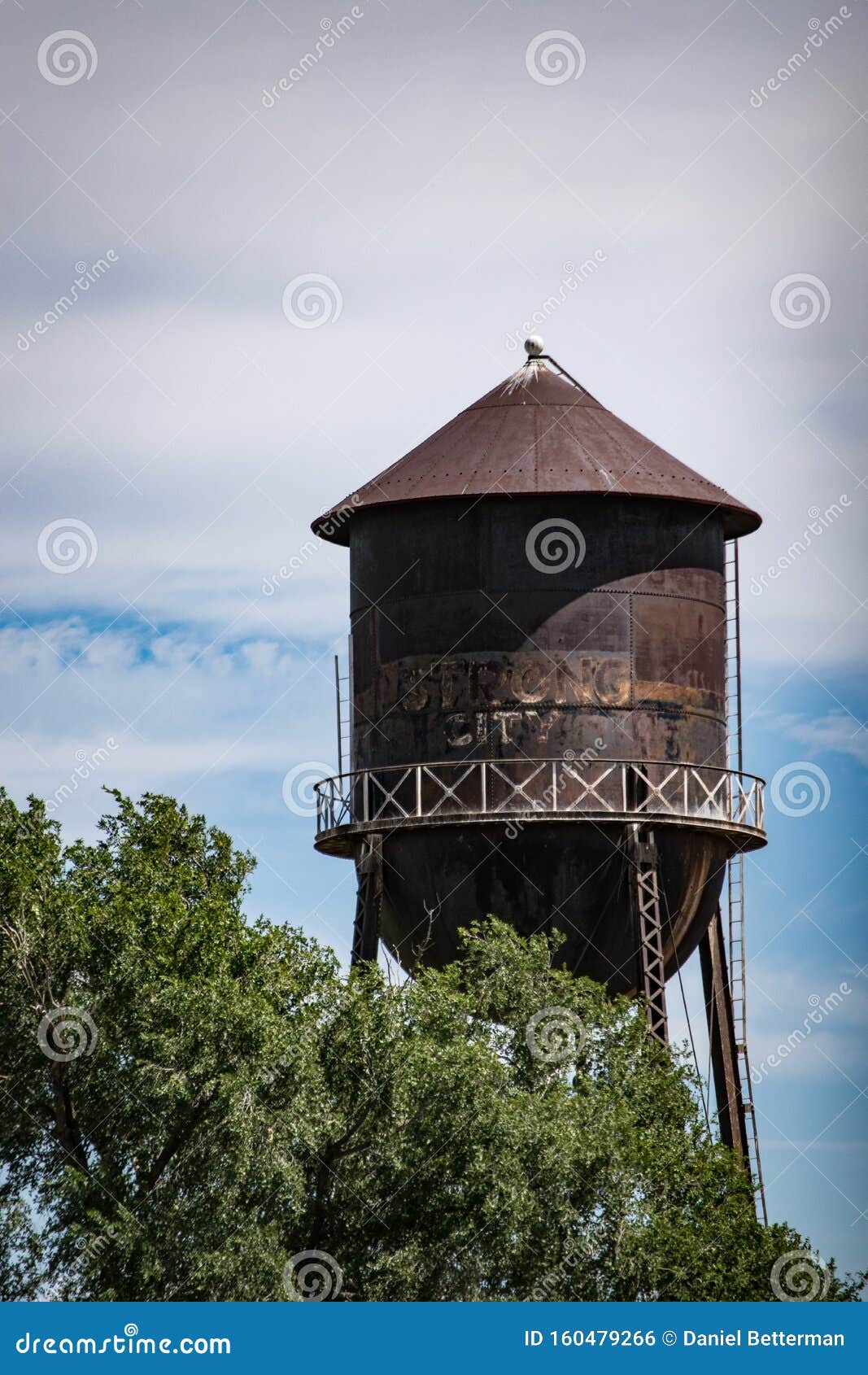 Old Rustic Water tower stock photo. Image of ocean, falls - 160479266