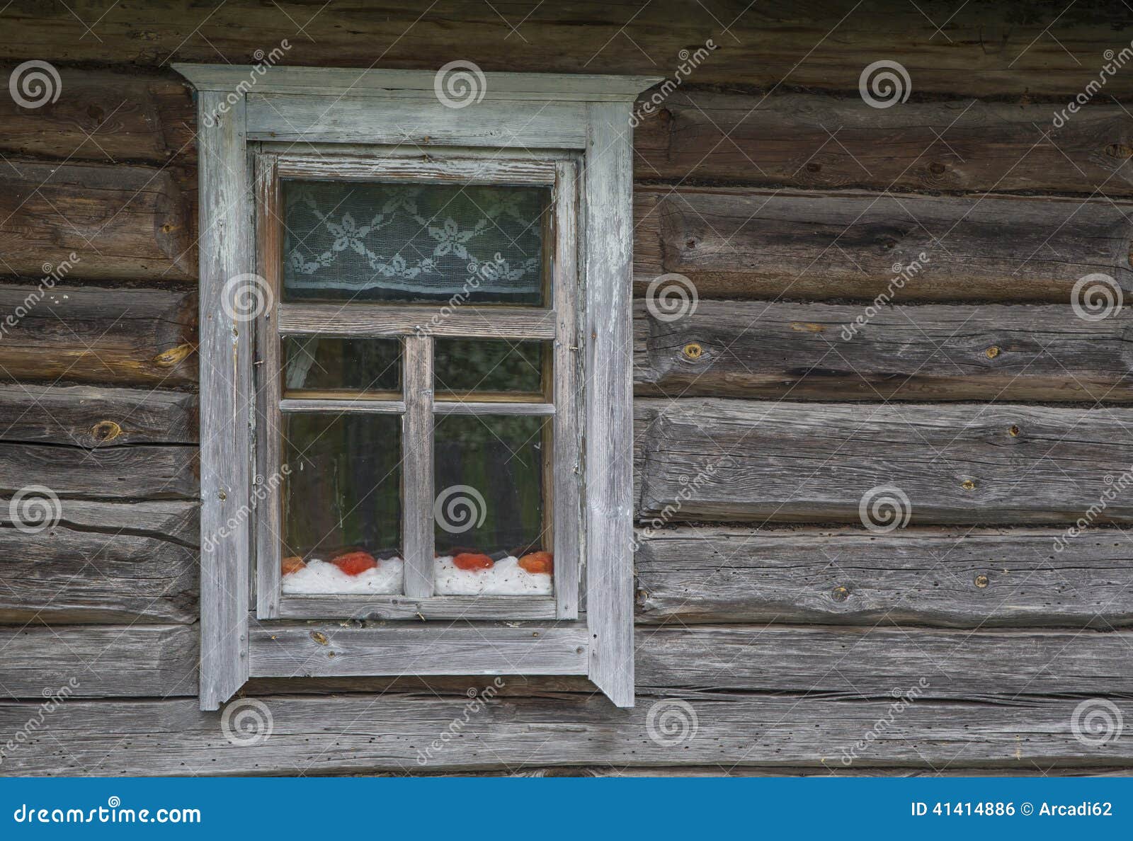 Old rustic window stock photo. Image of space, retro - 41414886