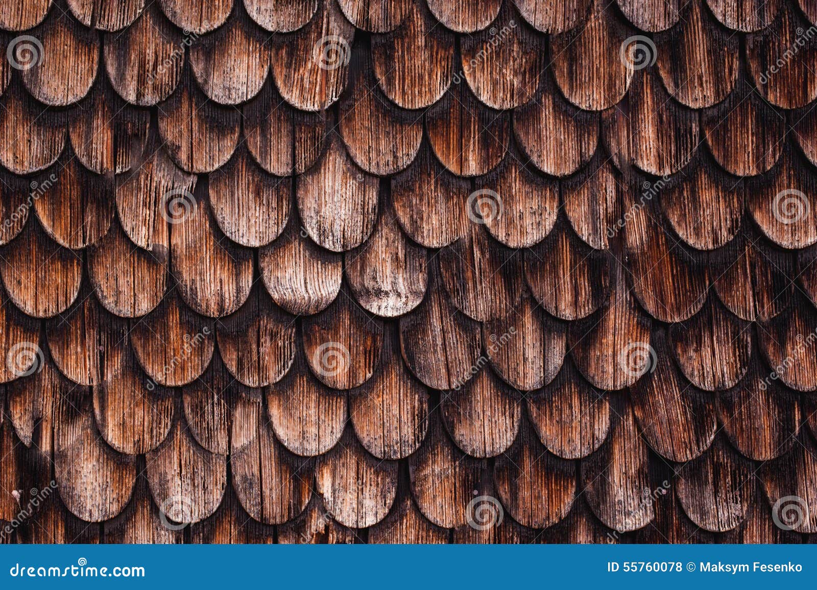 Old Rustic Wood Tiling Roof Stock Photo - Image of roofing, cedar: 55760078