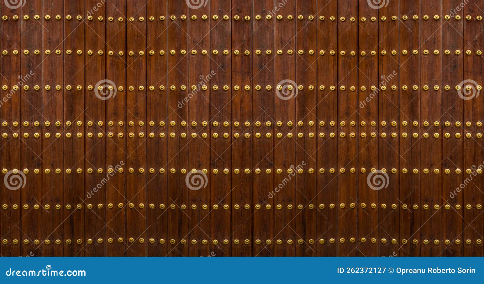 Old Rustic Wooden with Metal Rivet Stock Image - Image of rivet, retro ...