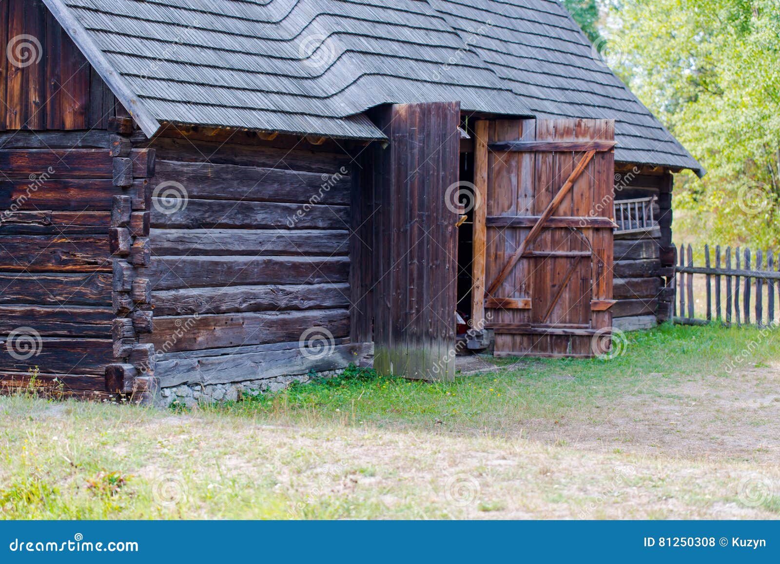 Old Rustick Vintage Barn in Polish Village Stock Photo - Image of ...