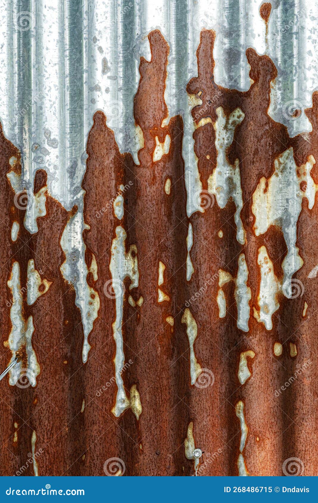 Old Rusting Corrugated Metal Wall Stock Image - Image of industrialized ...