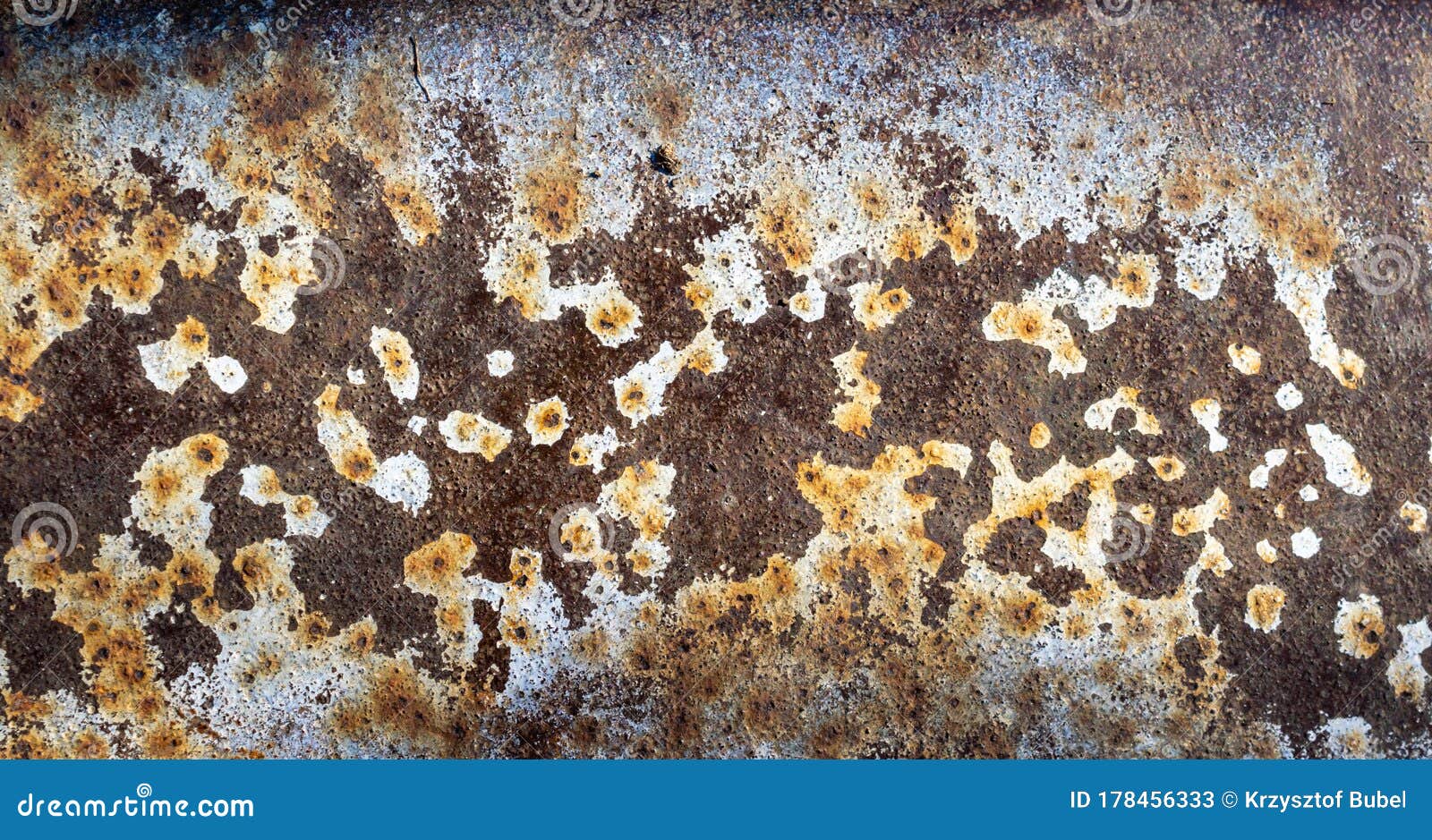 Old Rusting Metal Painted with White Paint Stock Image - Image of iron ...