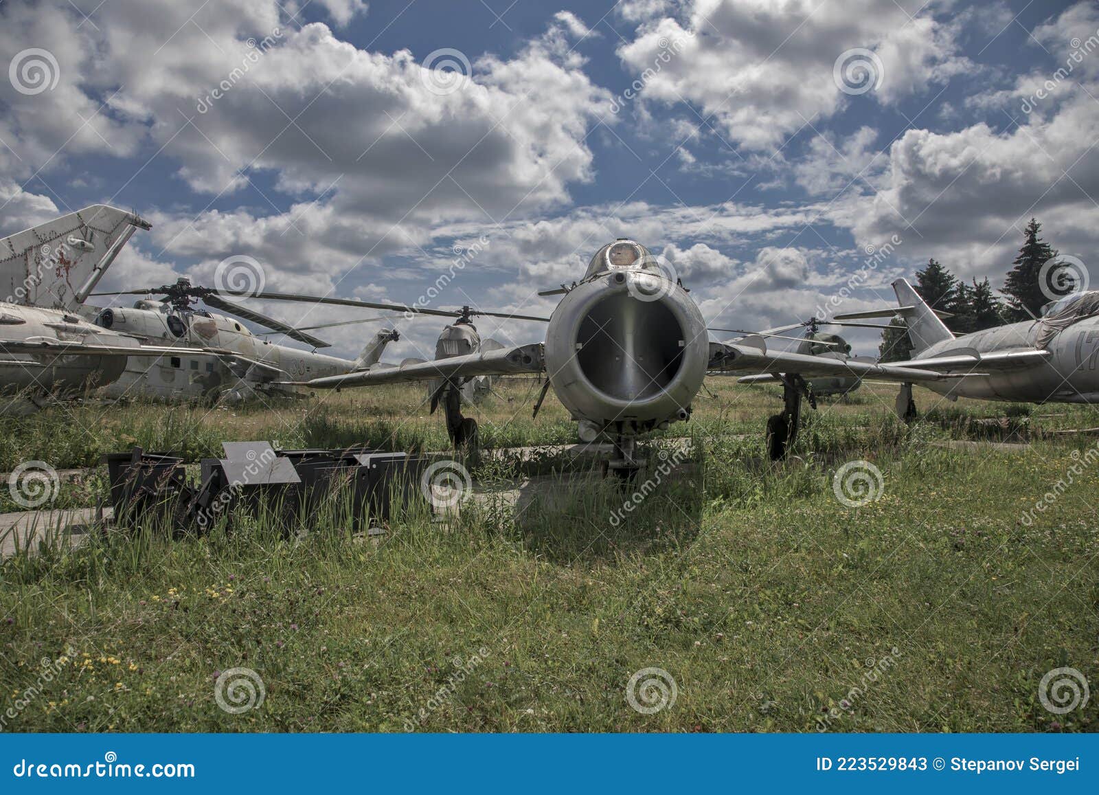 Old Rusty Abandoned Airplane in the Open Air. Stock Image - Image of ...