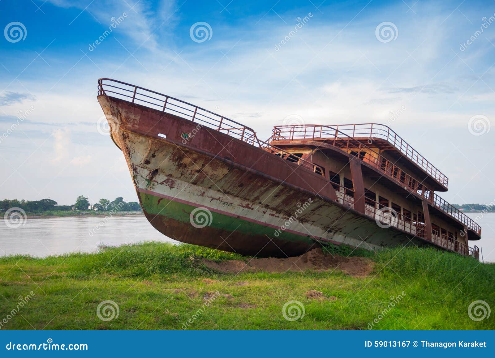 Abandoned Rusty Ship
