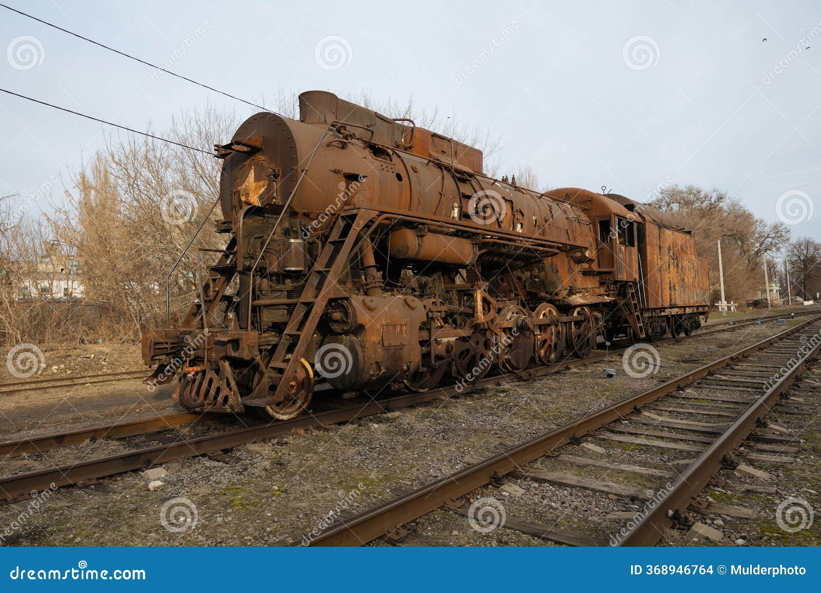 Abandoned Steam Locomotive Royalty-Free Stock Photography ...