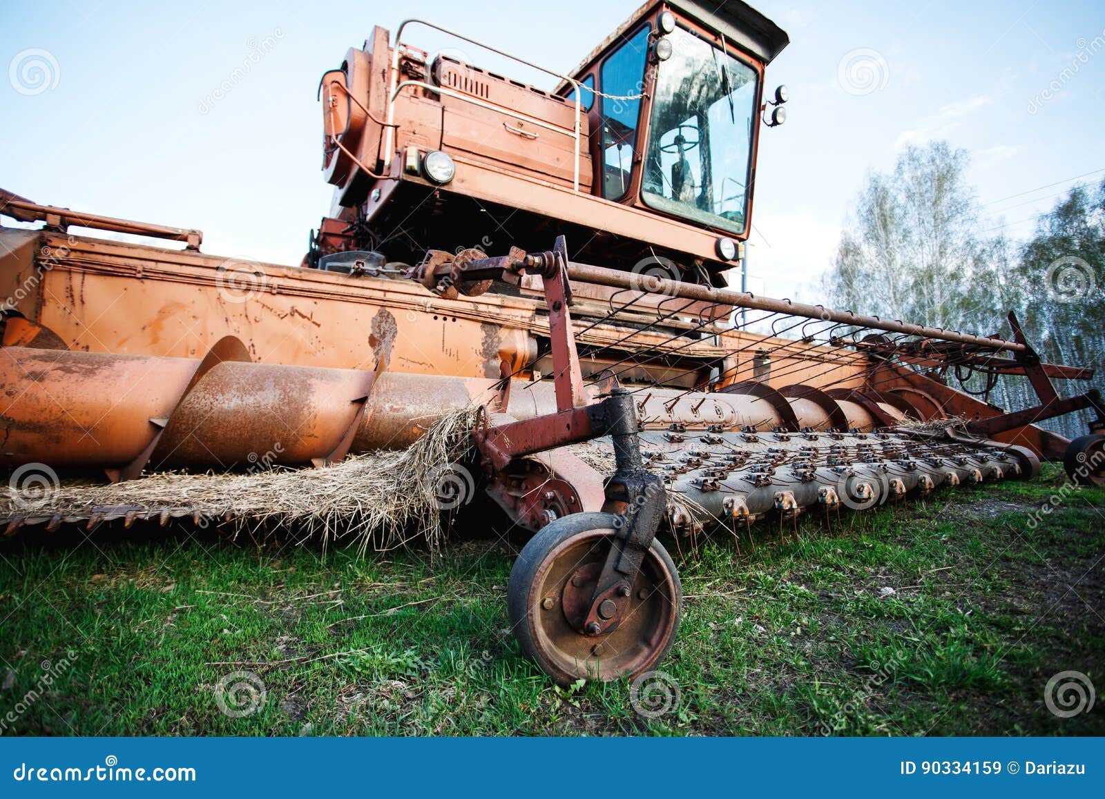 Old Rusty Agricultural Farm Machine Stock Image - Image of equipment ...