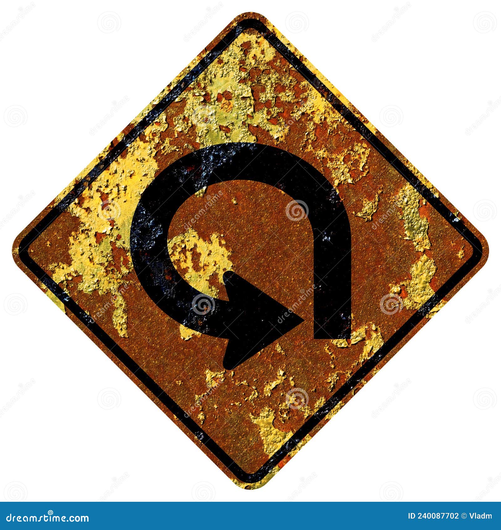 270-degree Loop Warning Sign. Vector Illustration Decorative Design ...