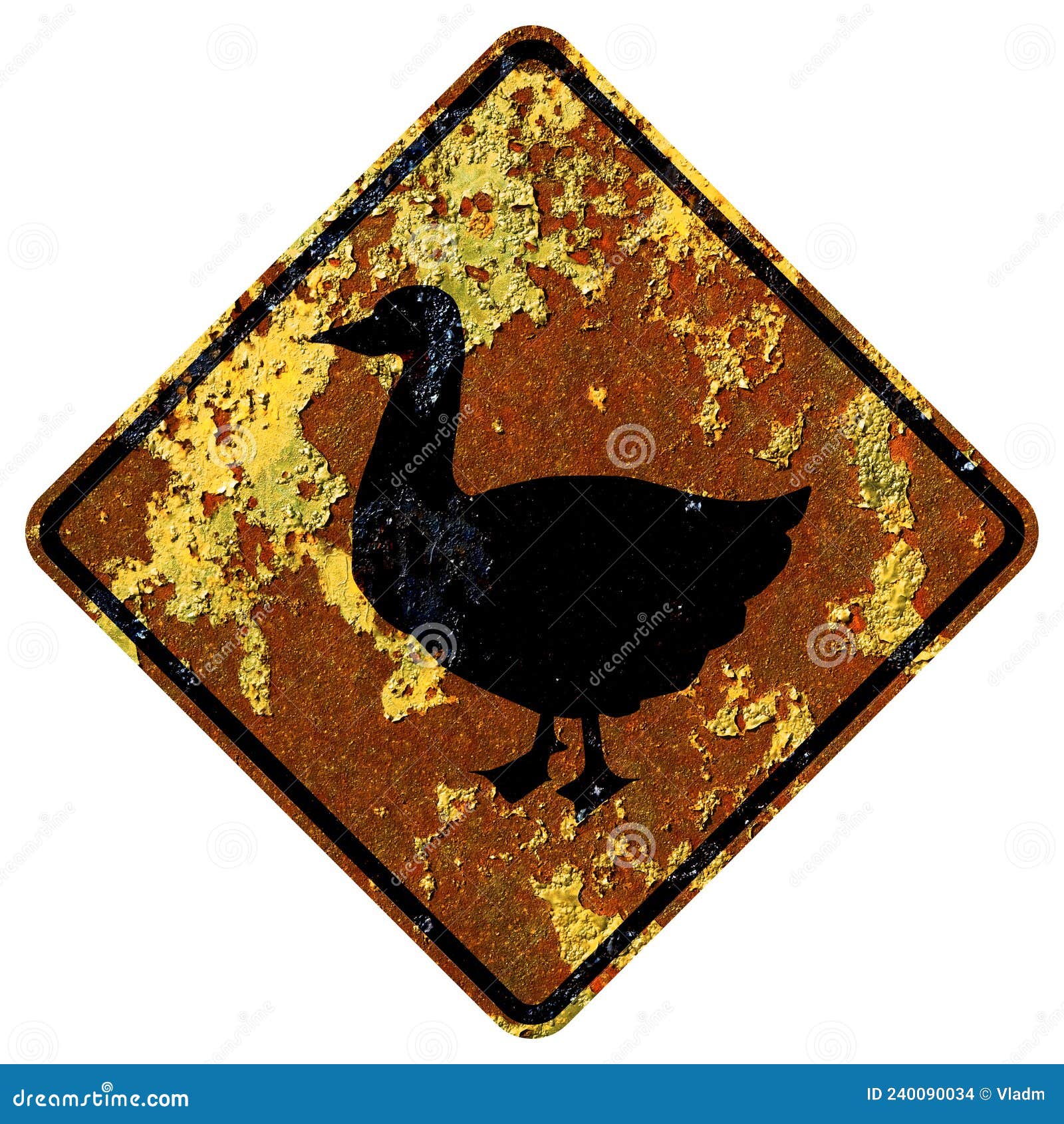Duck Crossing Sign Clip Art