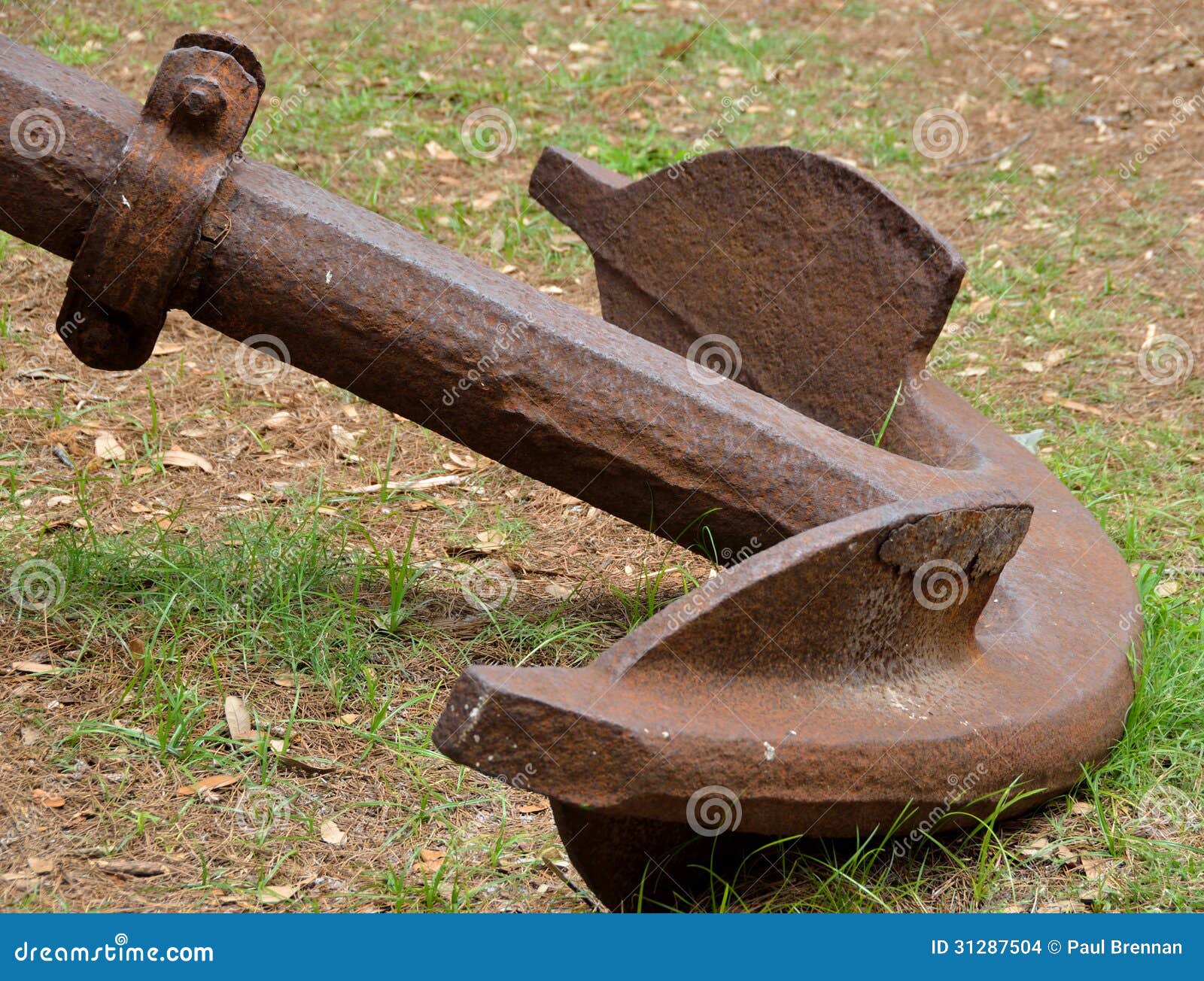 Old rusty anchor stock photo. Image of outdoors, maritime - 31287504