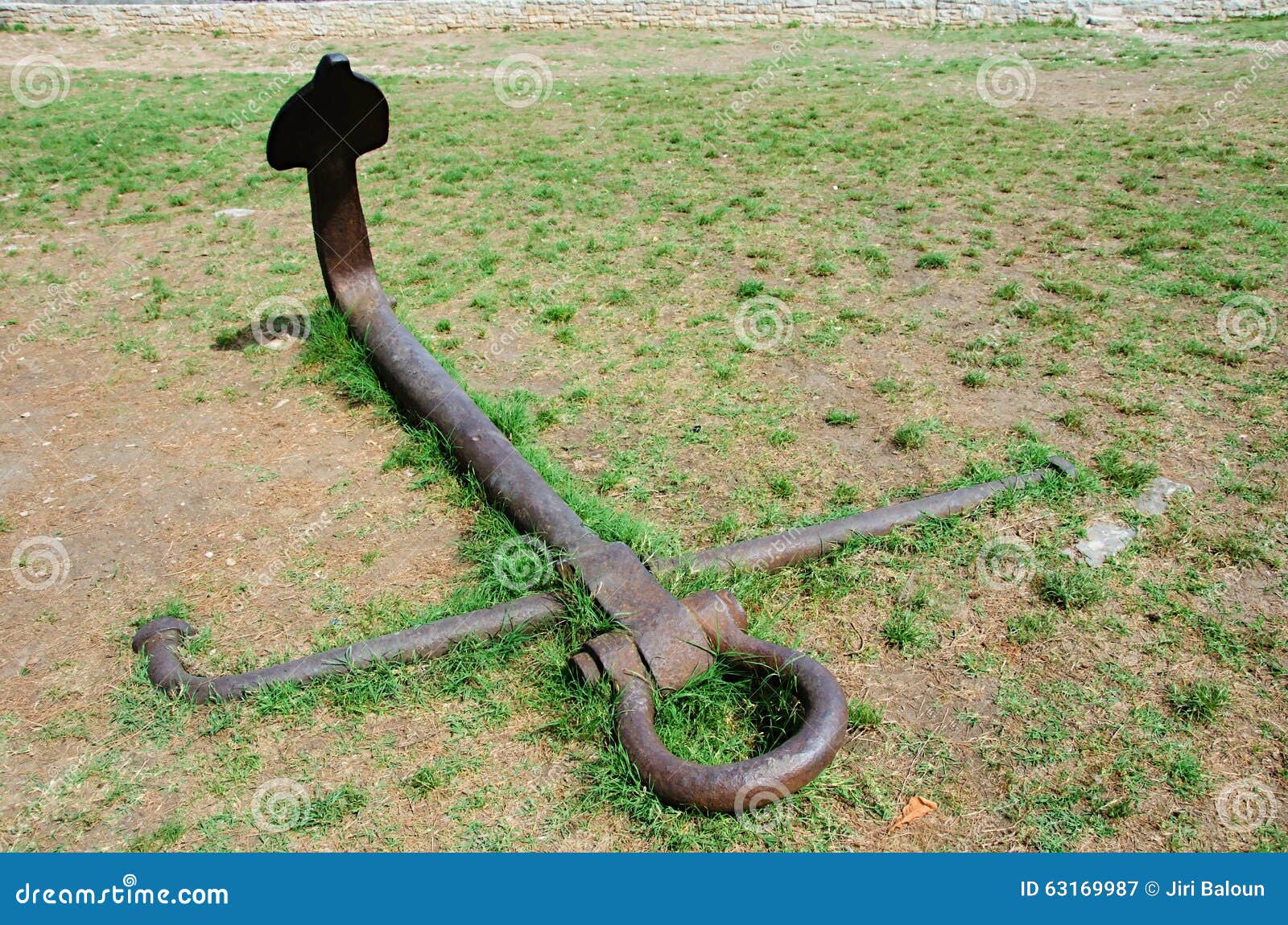 Old rusty anchor stock image. Image of historical, park - 63169987