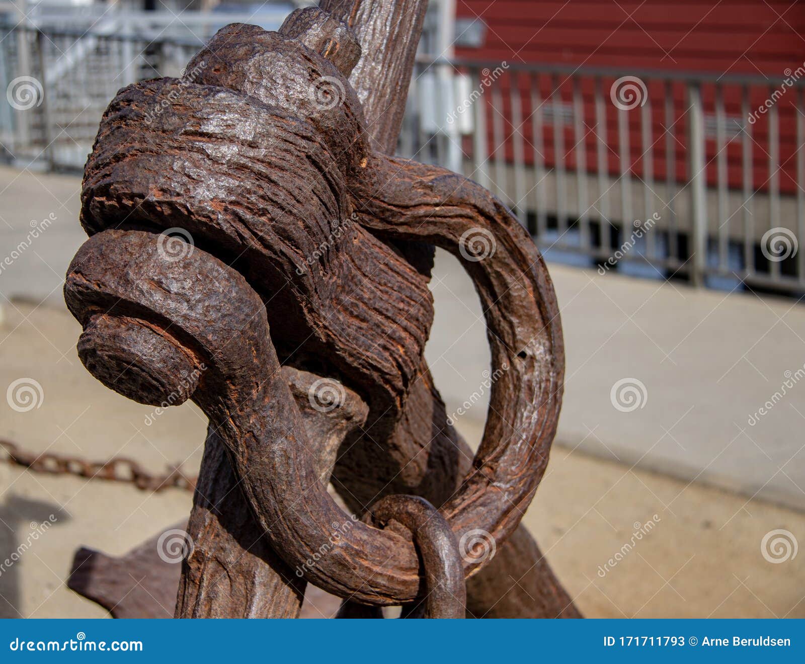 An Old Rusty Anchor stock image. Image of vintage, rusty - 171711793