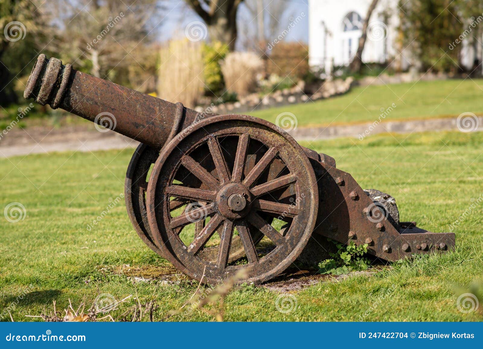 Antique cannon stock photo. Image of retro, defence - 247422704