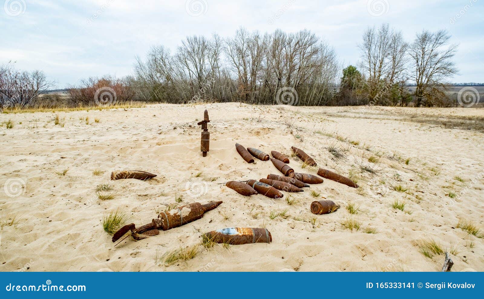 Old bombs in desert stock image. Image of bomb, arms - 165333141