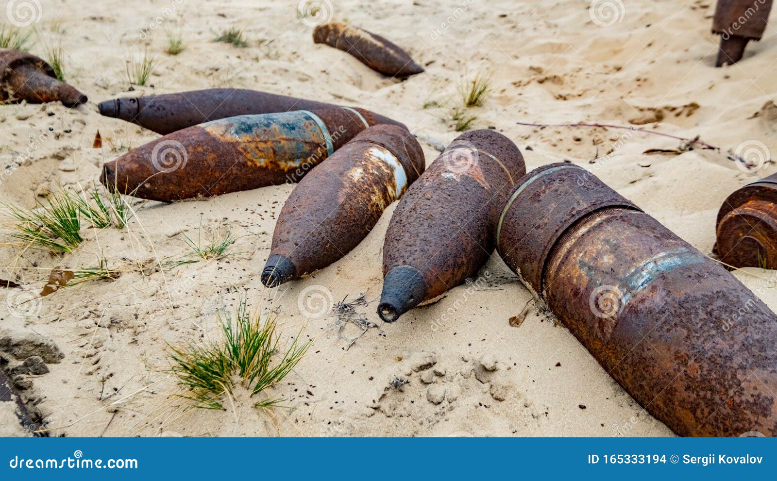 Rusty Artillery Shells Stock Photo | CartoonDealer.com #171601074
