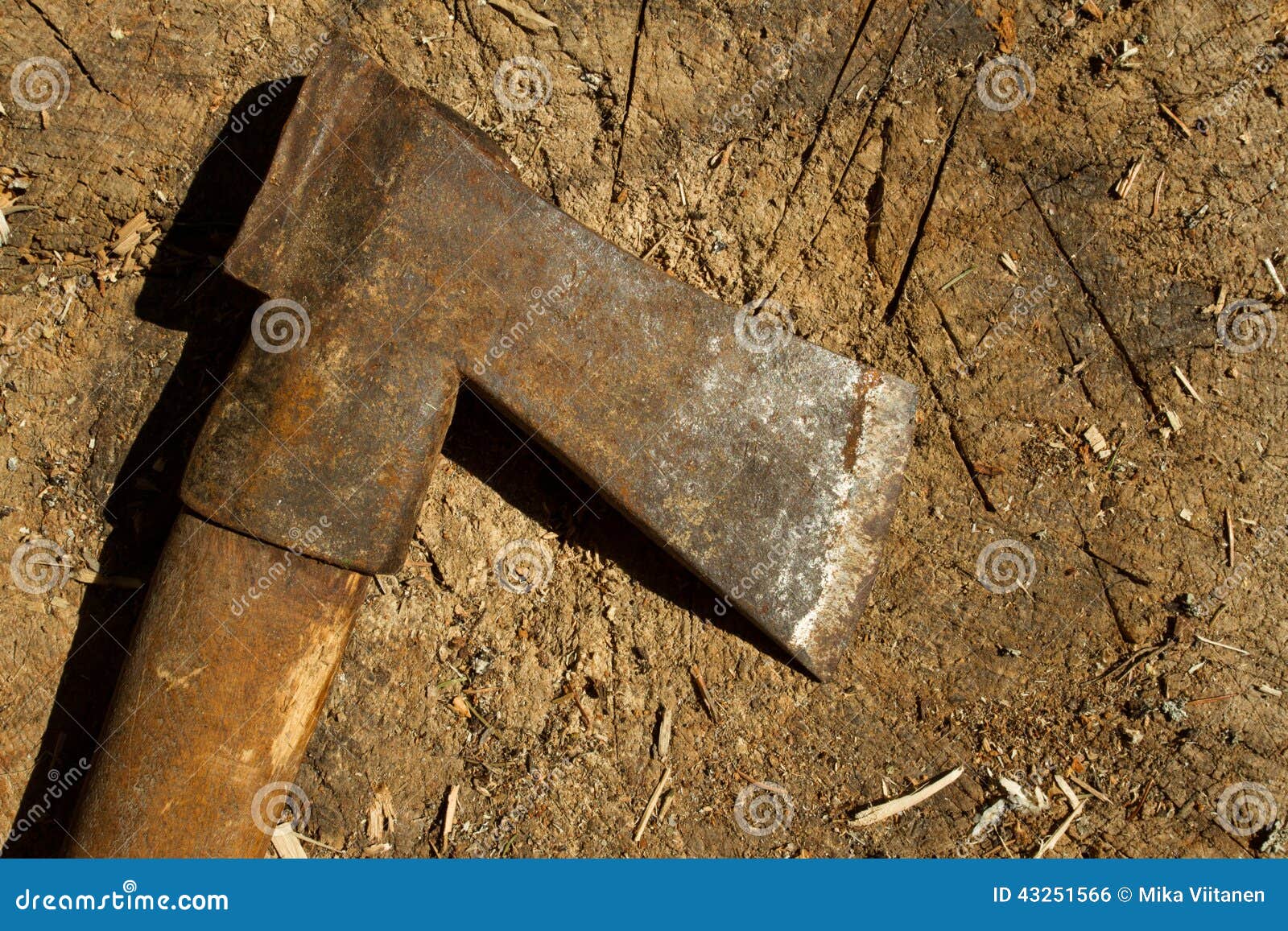 Old rusty axe stock photo. Image of shadow, dirty, rustic - 43251566
