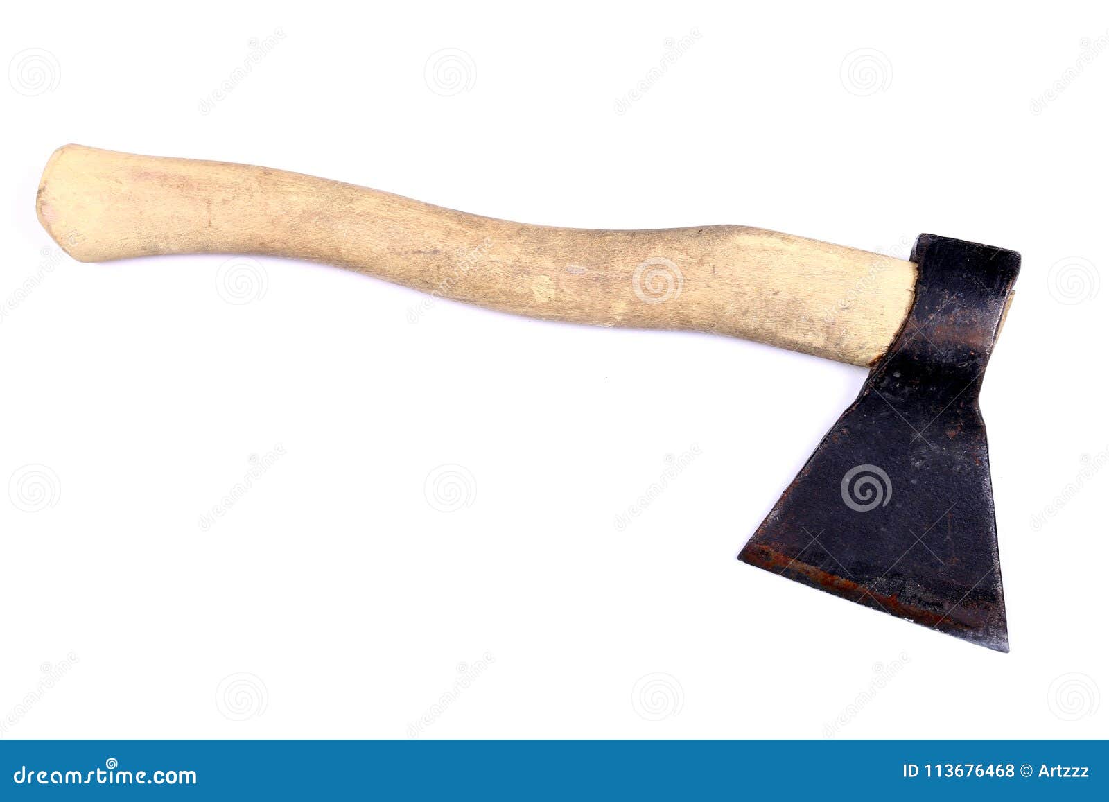 Old rusty axe stock photo. Image of cutout, danger, hatchet - 113676468