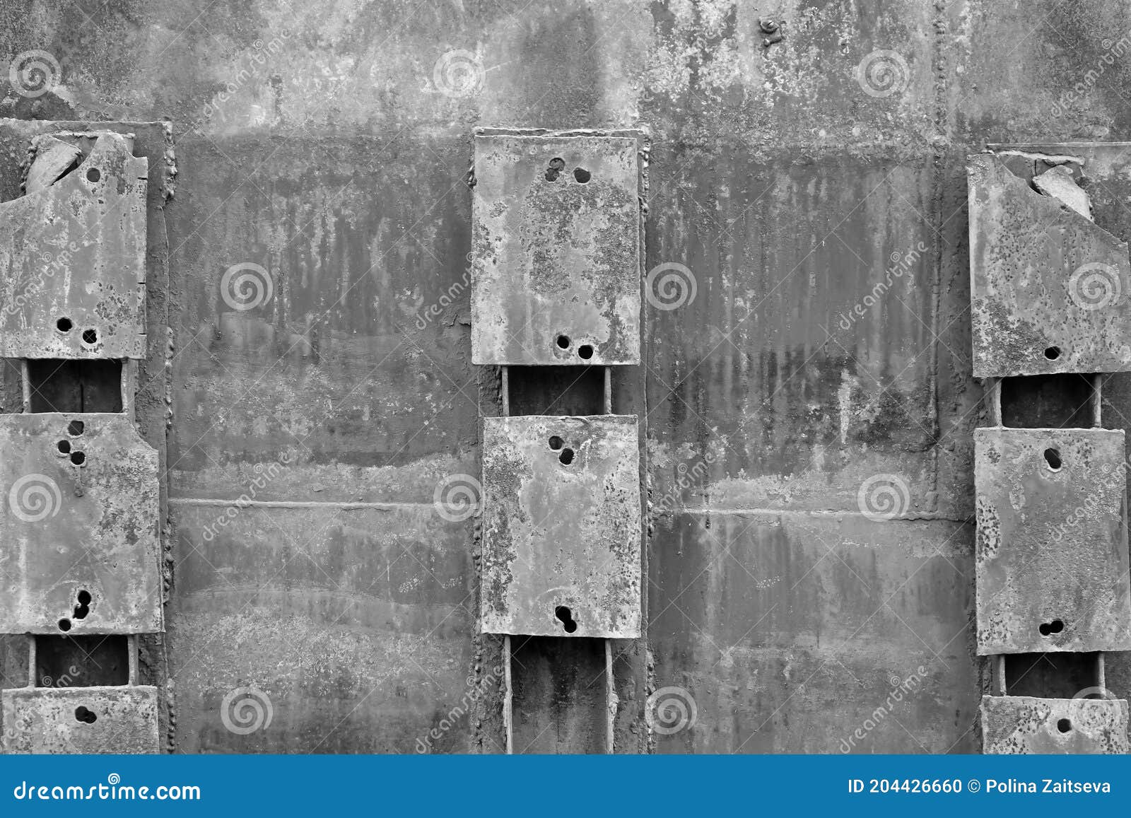 Old Rusty Background. Damaged Aged Box with Rust and Peeled Paint Stock ...