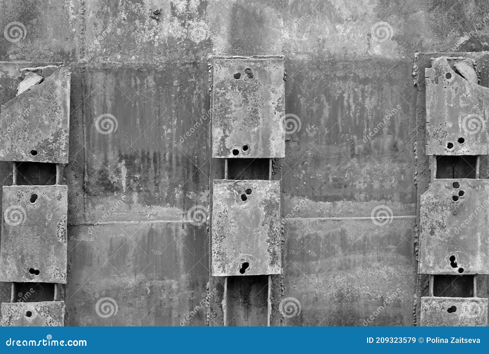 Old Rusty Background. Damaged Aged Box with Rust and Peeled Paint Stock ...