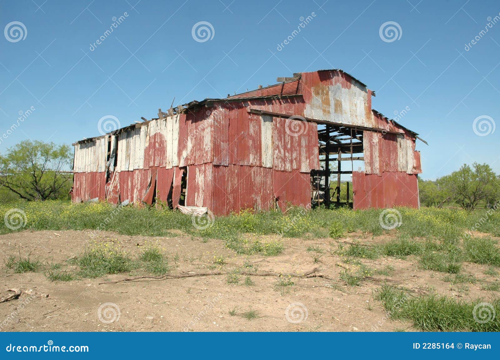 Old Rusty Barn stock photo. Image of warning, falling - 2285164