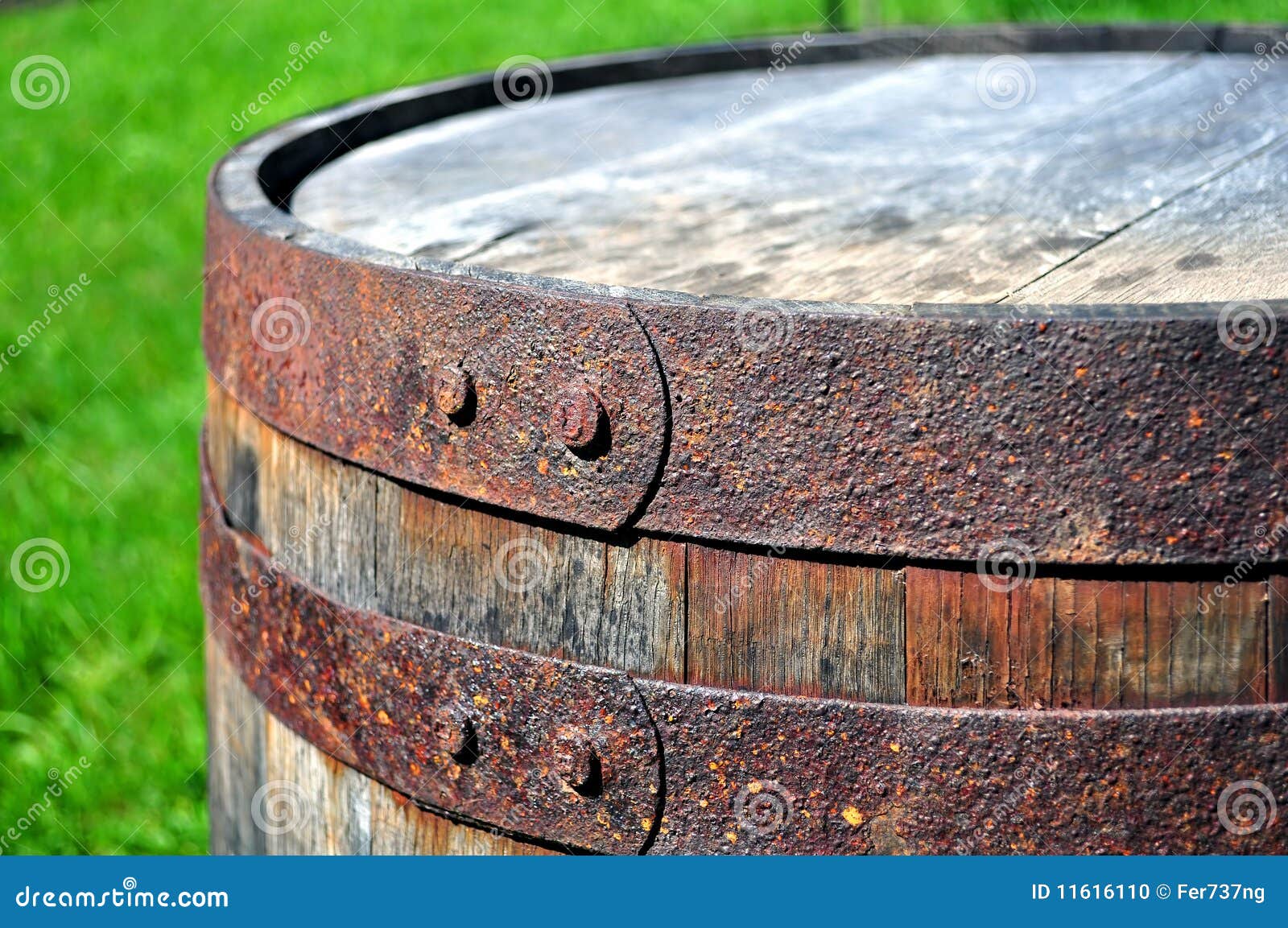 Old rusty barrel stock photo. Image of wood, barrel, vintage - 11616110