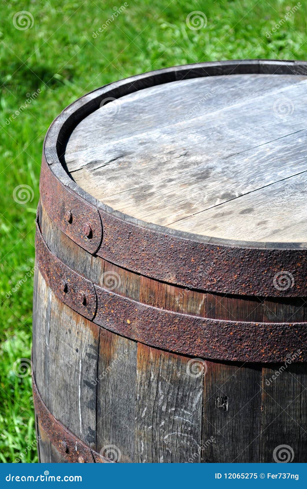 Old rusty barrel stock image. Image of container, wood - 12065275