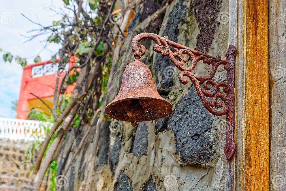 Old rusty bell stock image. Image of iron, texture, rusty - 52413121
