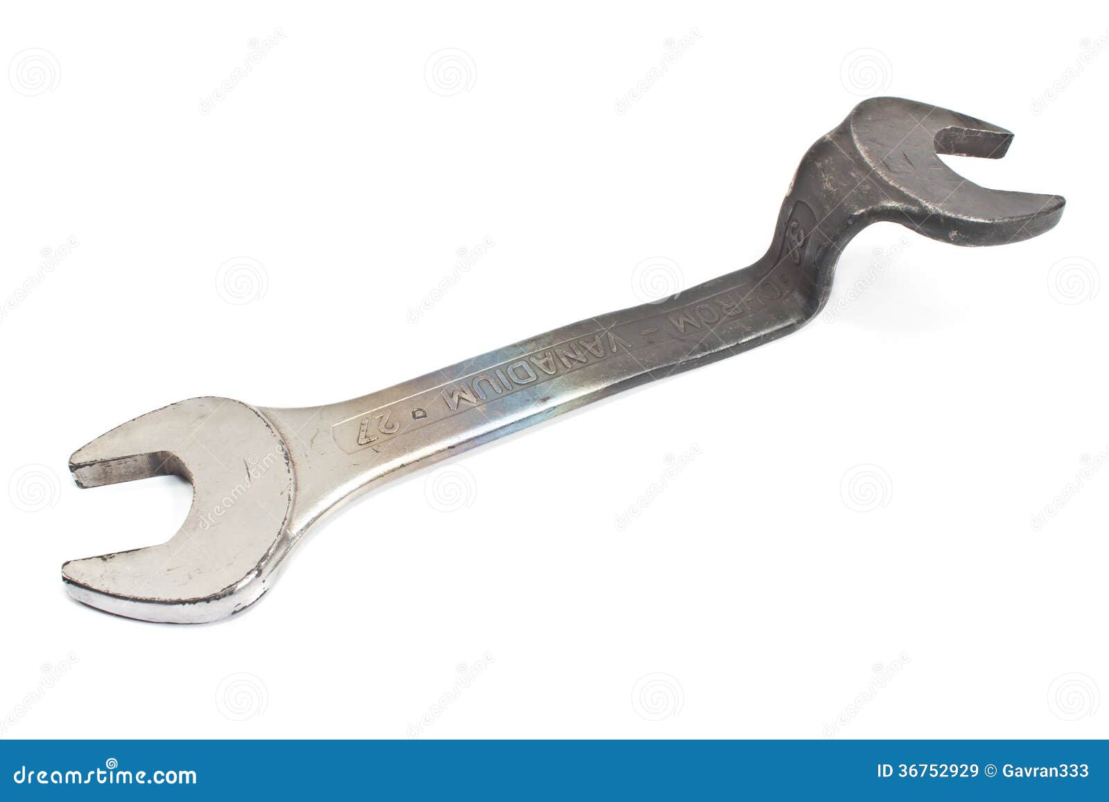 Old rusty bent spanner stock image. Image of industrial - 36752929