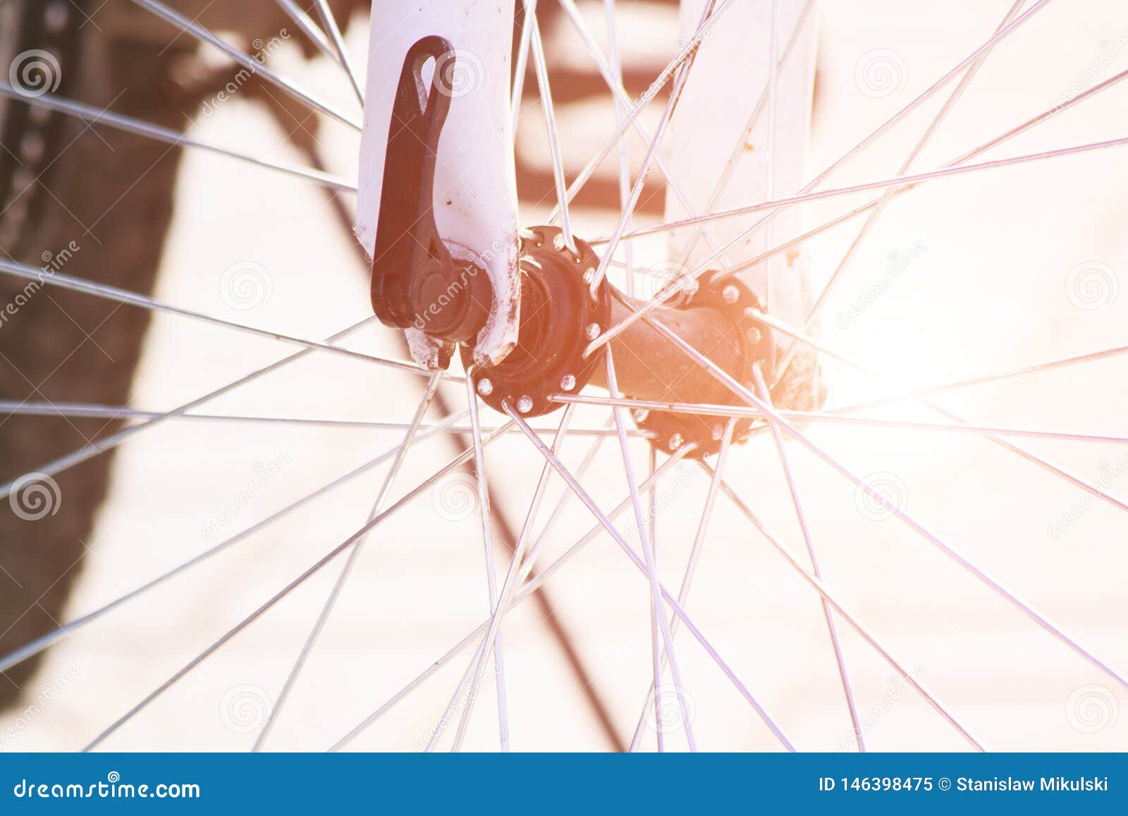 Old rusty bicycle wheel stock image. Image of mountain - 146398475