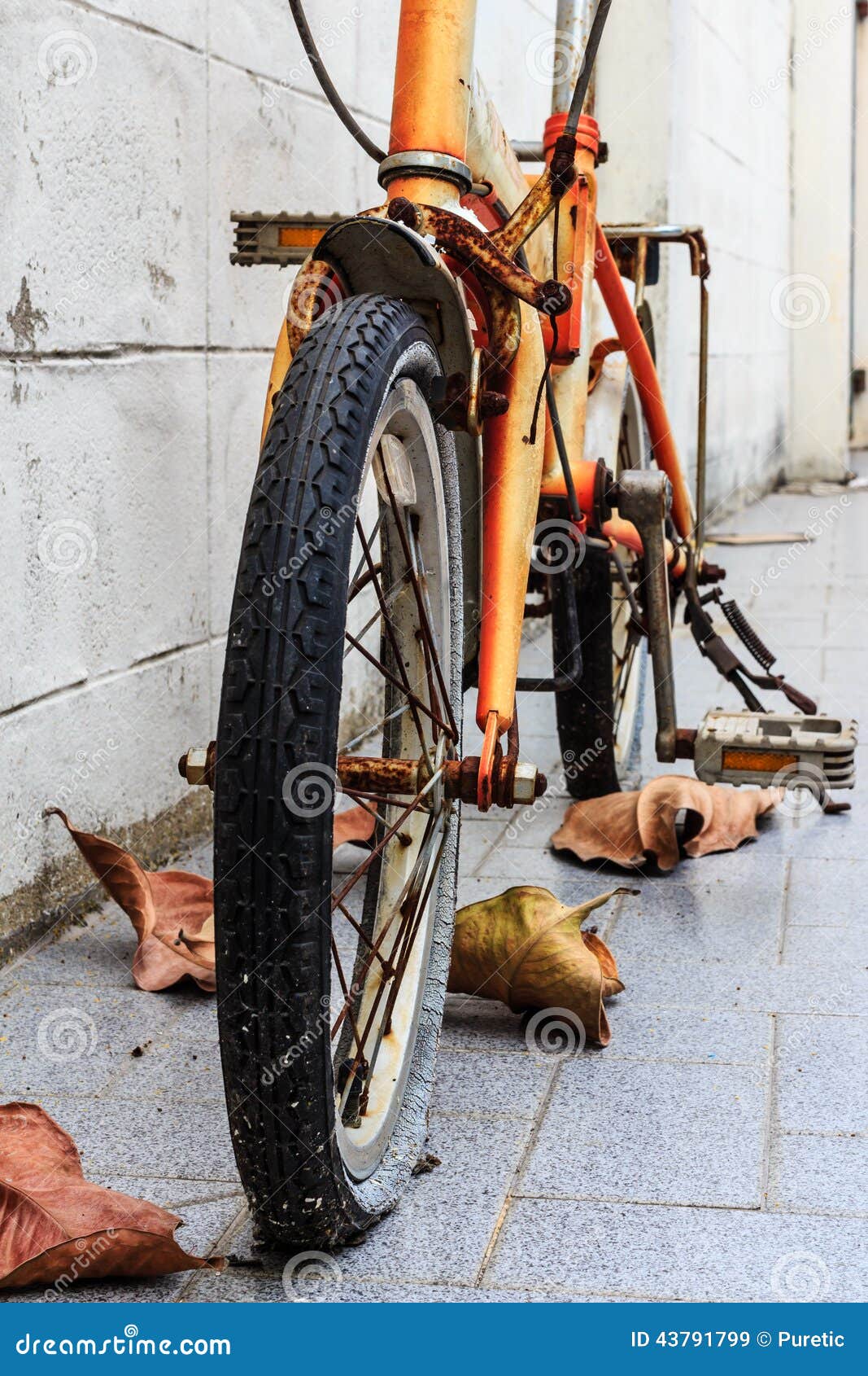 Old rusty bicycle stock image. Image of wheel, arts, obsolete - 43791799