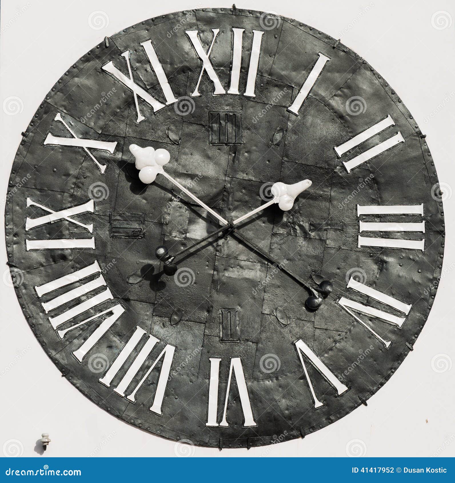 Old rusty big street clock stock photo. Image of meeting - 41417952