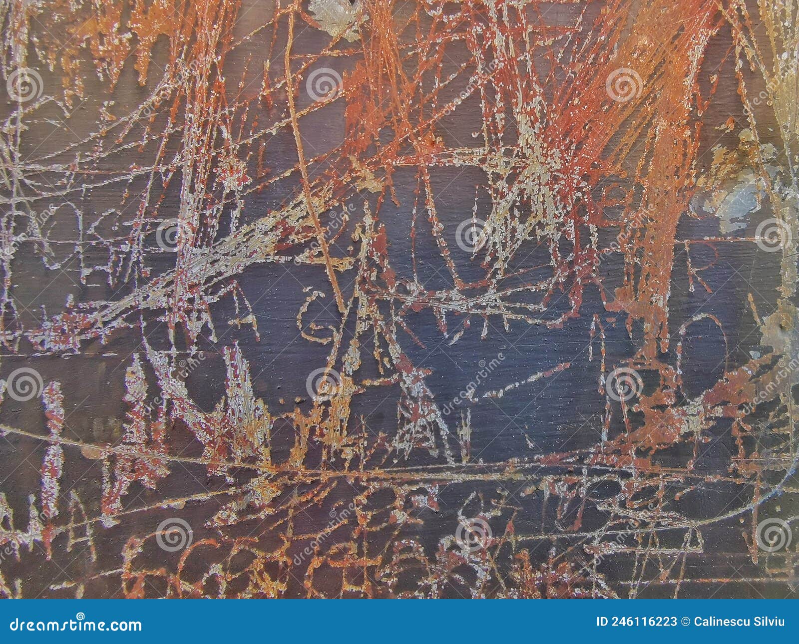 Old Rusty Board Wall Background with Different Textures Stock Image ...