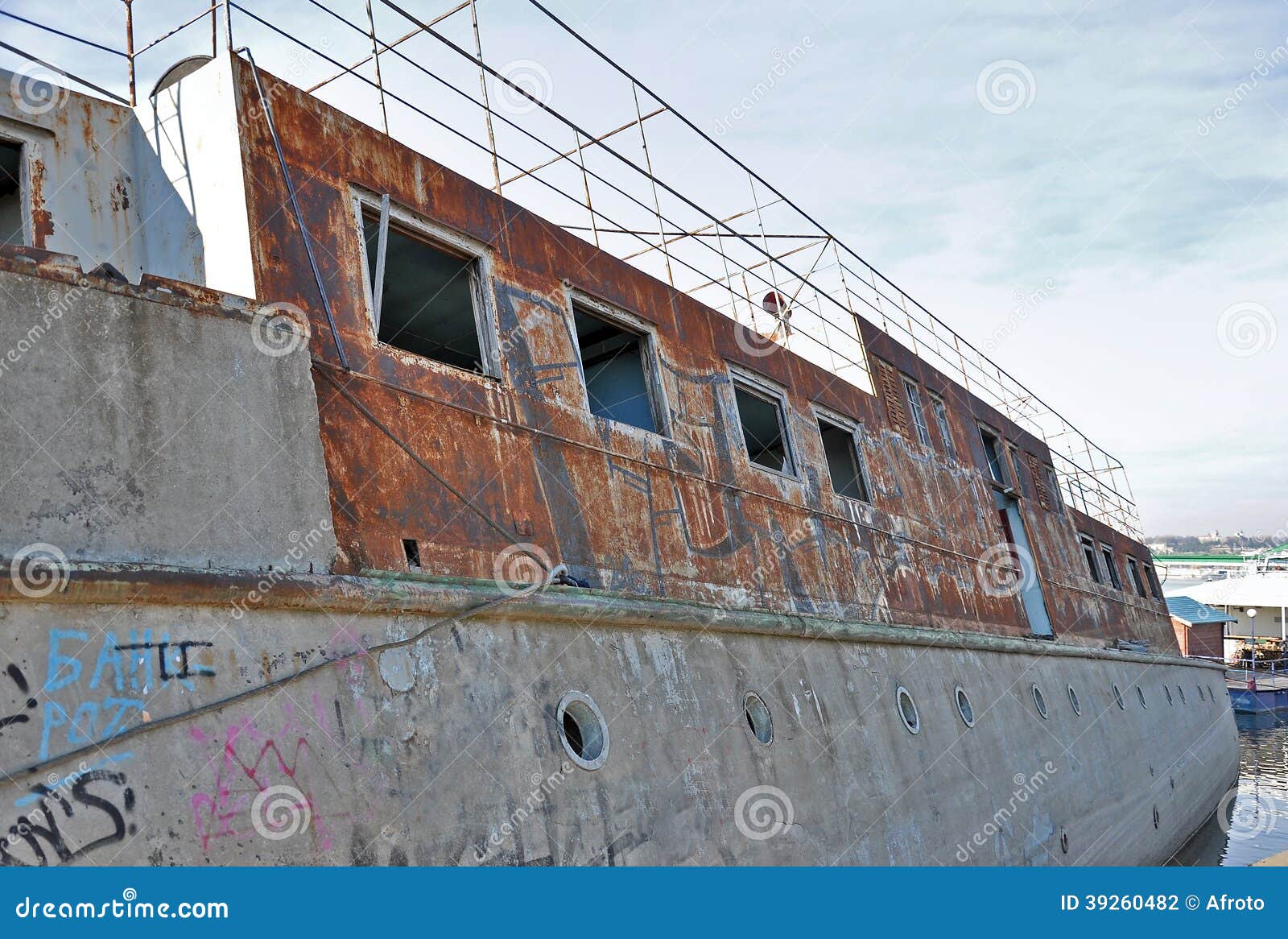 Old rusty boat stock photo. Image of skyline, rust, horizon - 39260482